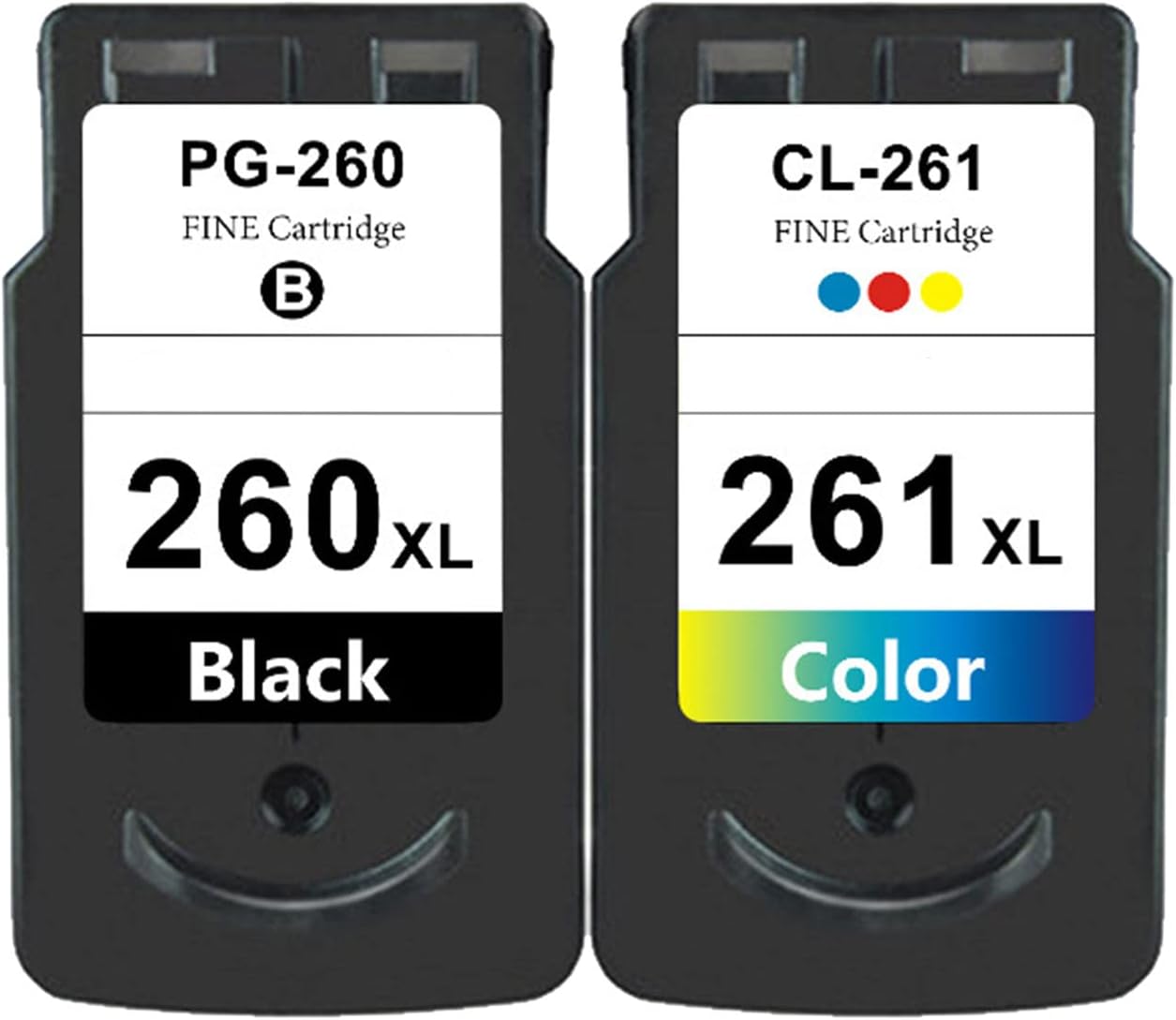 Amazon.com: MYSEC PG260 CL261 Ink Cartridge Replacement for 260 261XL ...