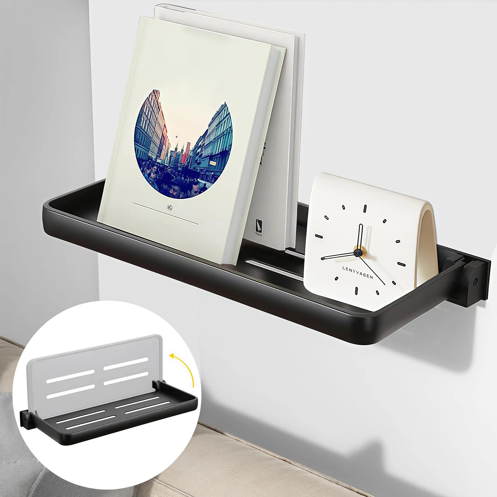 Amazon.com: Hugworn RV Aluminum Foldable Shelf- Hidden, Wall-Mounted ...