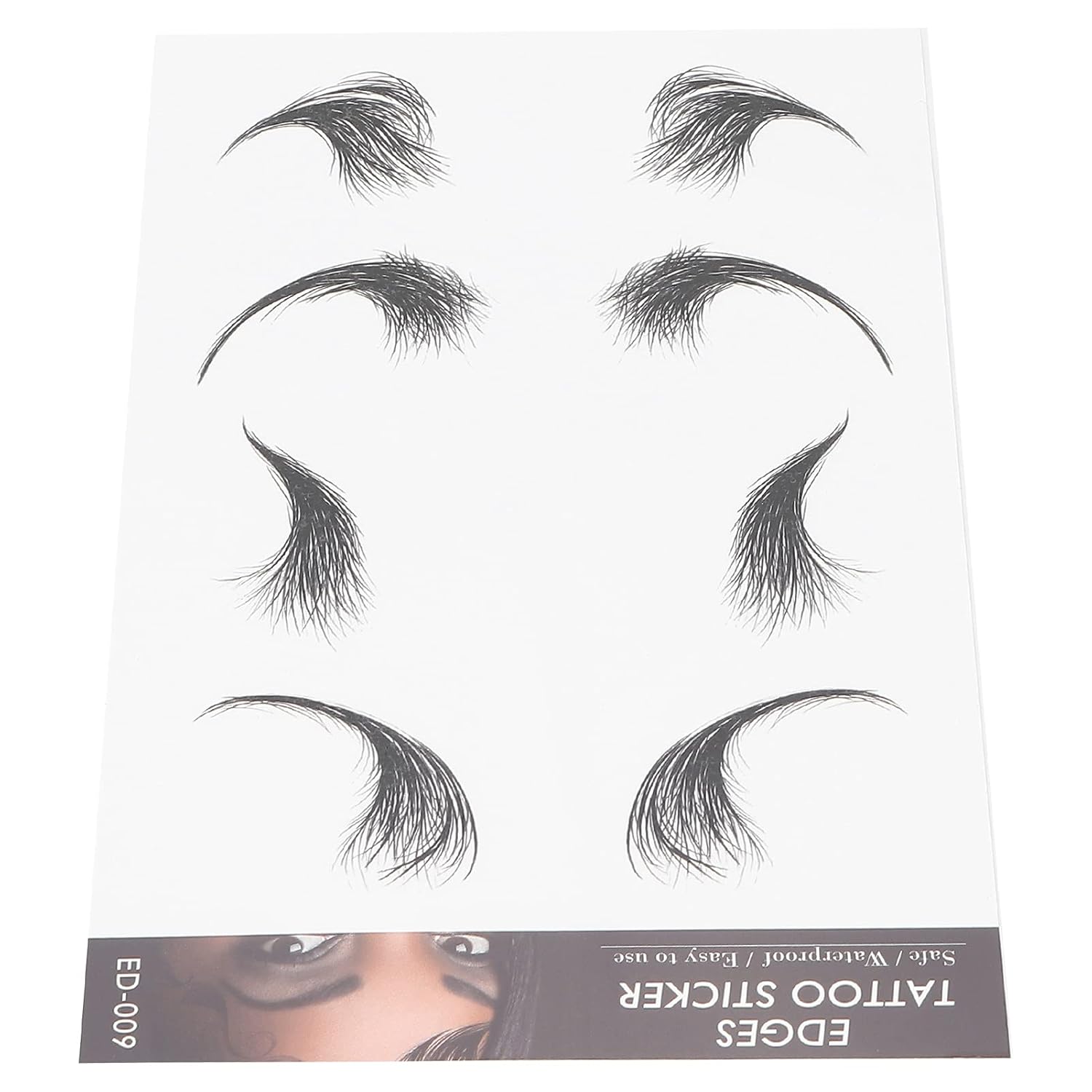 Adhesivo de tatuaje para el cabello, adhesivo temporal para el cabello ...