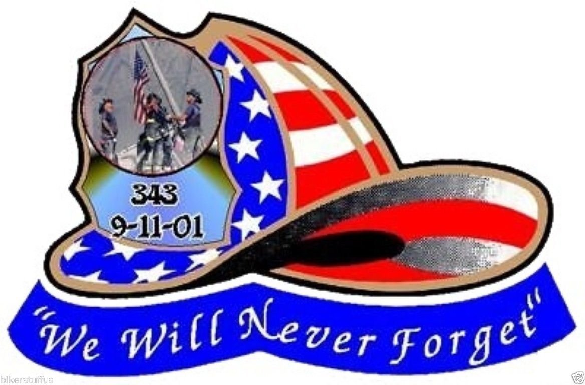 Amazon.com: FIRE Fighter 911 Never Forget Sticker Bumper Sticker Laptop ...