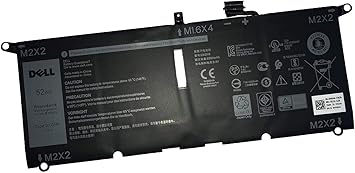 Amazon.com: DELL DXGH8 Battery for Dell XPS 13 7390 9370 9380 Inspiron ...