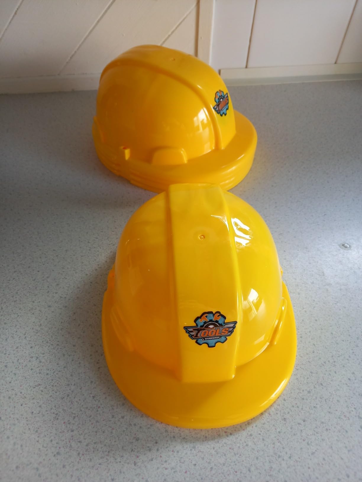 TOYANDONA 5pcs Construction Hard Hats Plastic Yellow Kids Party Hat ...