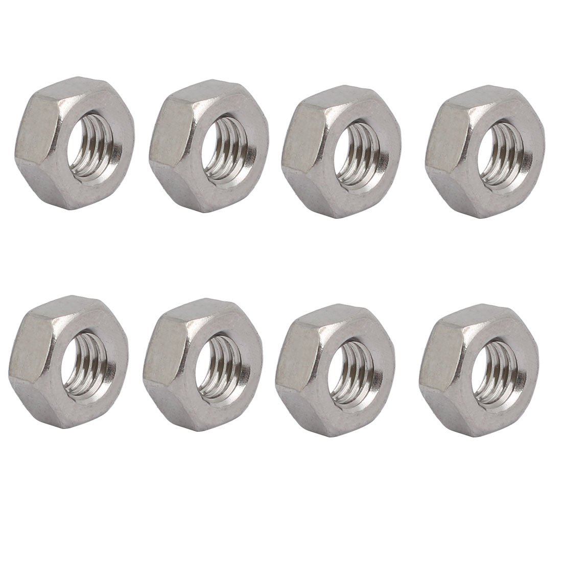 uxcell uxcell8pcs M6 x 1mm Pitch Metric Thread 304 Stainless Steel Left ...