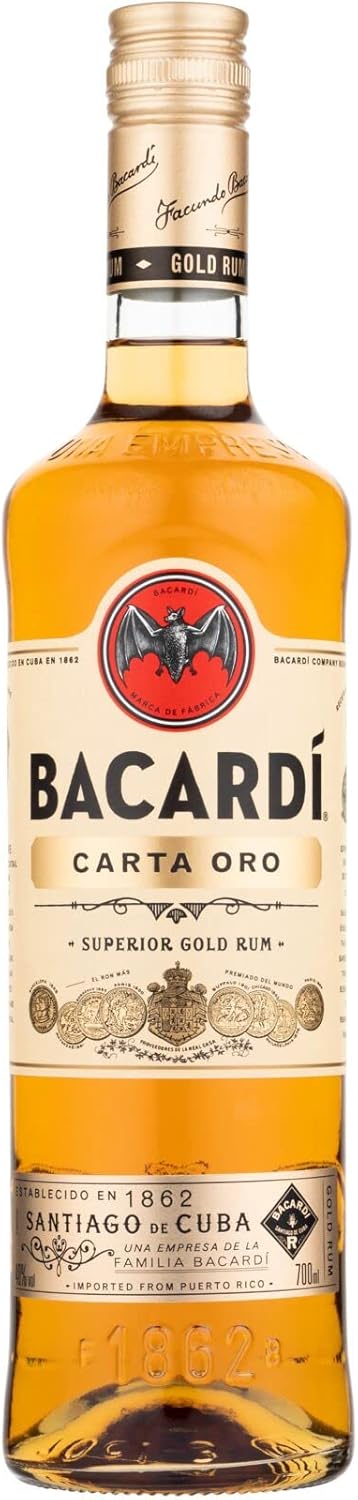 Bacardi Carta Oro Golden Rum 700ml : Amazon.com.au: Pantry Food & Drinks