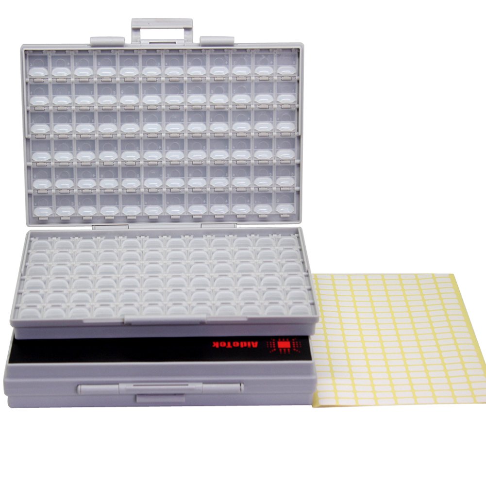 Two SMD SMT Resistor Capacitor 1206 0805 0603 Box Organizer Craft Beads ...
