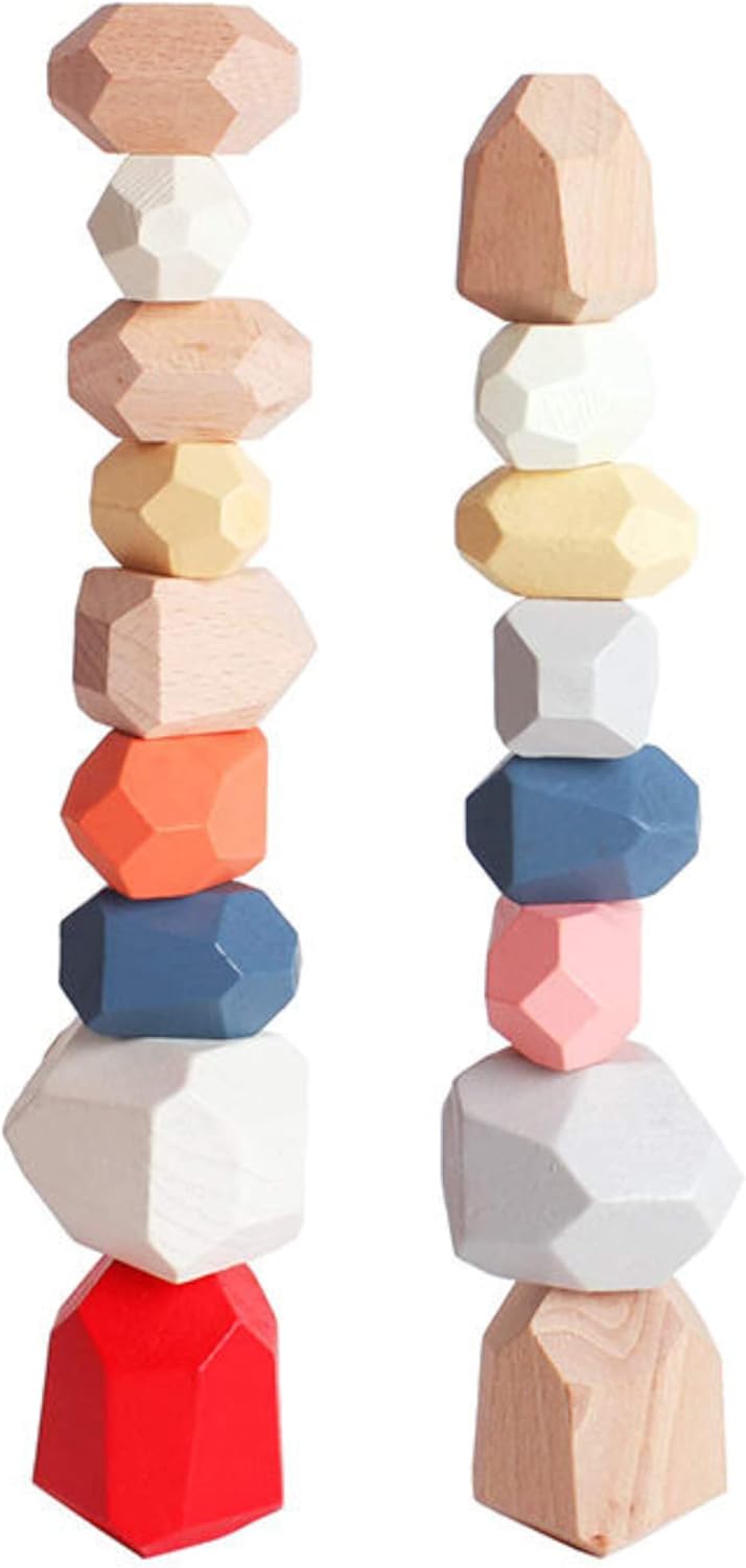 Amazon.com: Hero Brands 16 pieces - Rainbow Montessori Stacking and ...