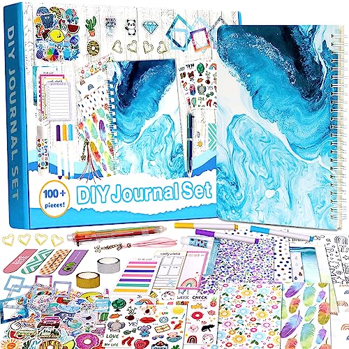 Kidsord DIY Journal Set for Teen Girl Gifts, 100PCS+ Personalized Diary ...