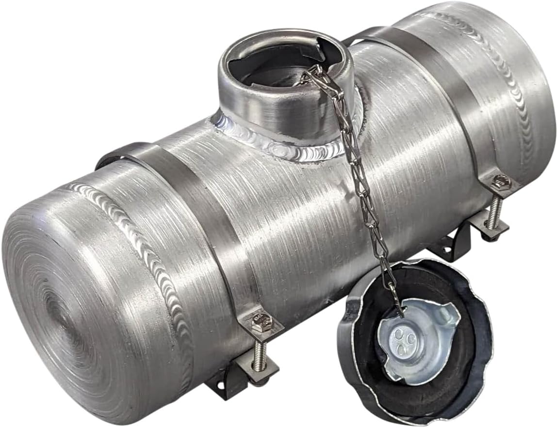 Amazon.com : 4x12 Center Fill Round Spun Aluminum Gas Tank .58 gallon ...