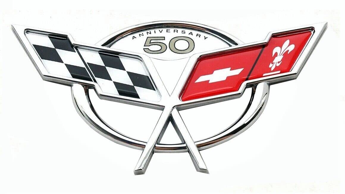 Amazon.com: 1Pc Rear 1997-2004 Corvette C5 Emblems 3D Badges 50TH ...