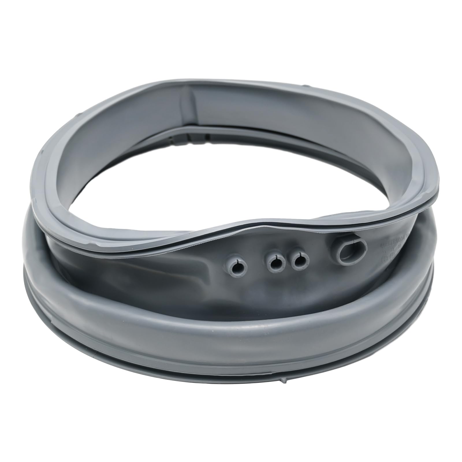 4986ER0004F Washer Door Gasket with Drain Port, Grey Front Washer Door ...