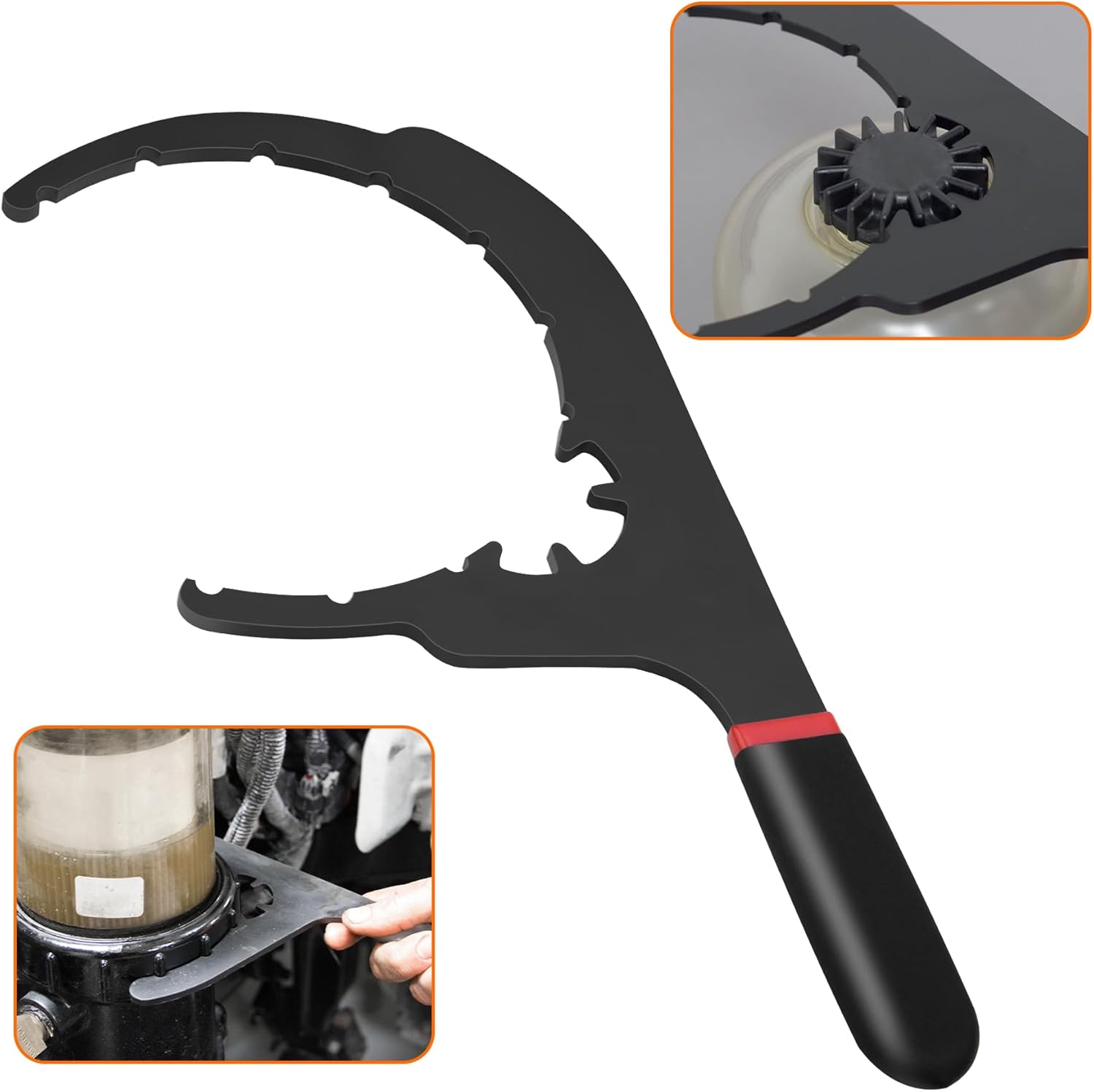 Amazon.com: Sporthfish 61110 Diesel Fuel Filter Wrench for Davco 6 ...