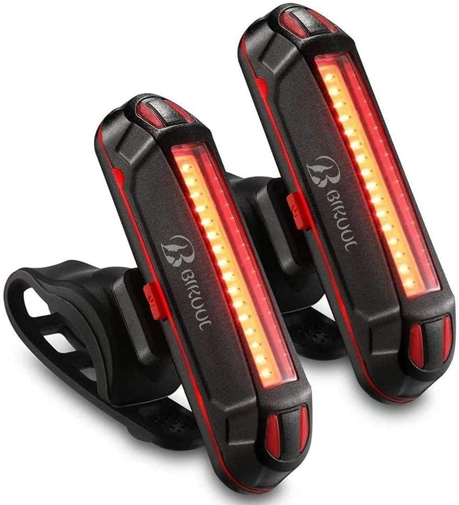 BIKUUL Ultra Bright Bike Tail Light, USB Rechargeable Taillight ...