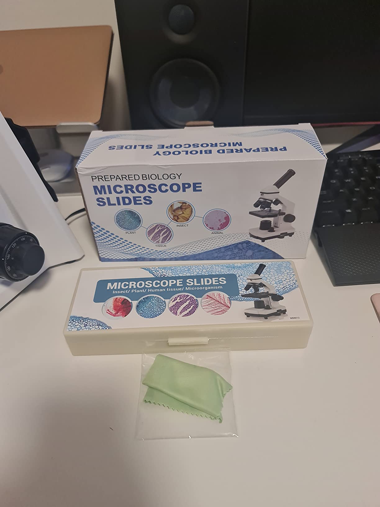 60 Microscope Slides with Specimens for Kids, Prepared Microscope ...