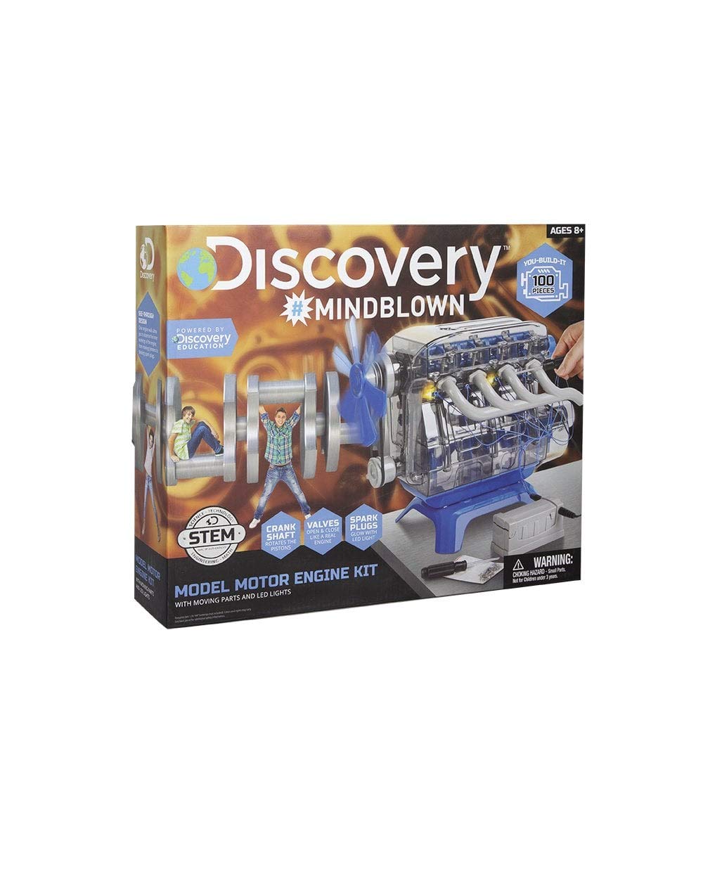Buy Discovery Mindblown Model Motor Engine Kit - Moving Parts and LED ...
