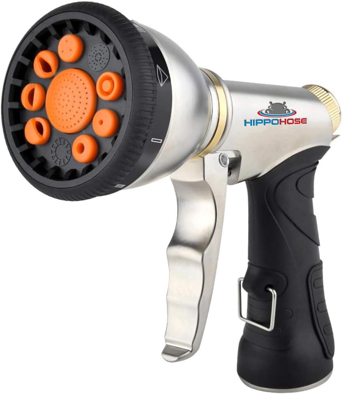 Amazon.com : HEAVY DUTY METAL Garden Hose Sprayer Nozzle (9 Spray Pattern) - 3/4" Standard Fit ...