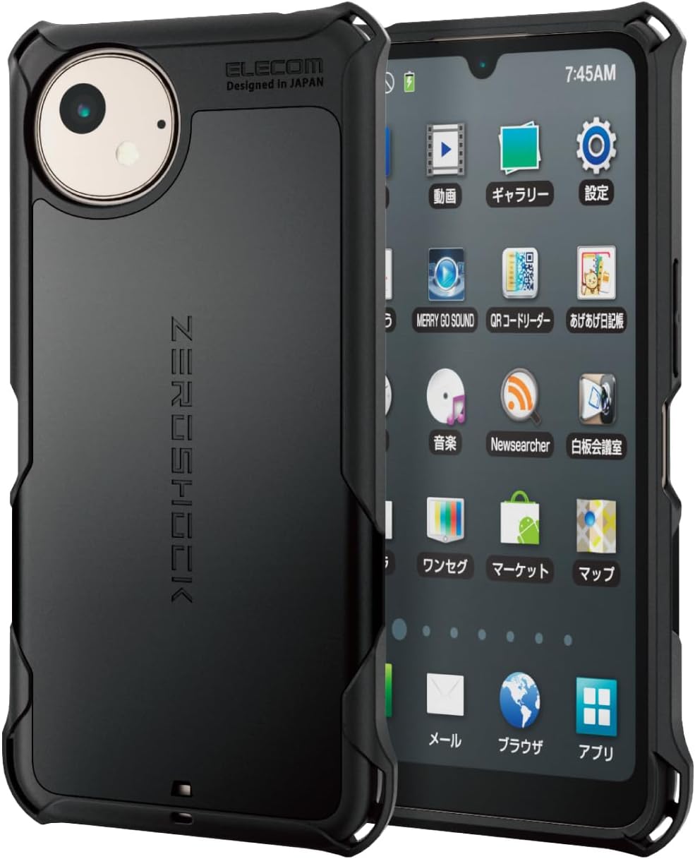 Amazon.co.jp: エレコム AQUOS wish4 (SH-52E / SHG13) ケース カバー 耐衝撃 衝撃吸収 ZEROSHOCK 4つ角ダンパー ハイブリッド TPU ...
