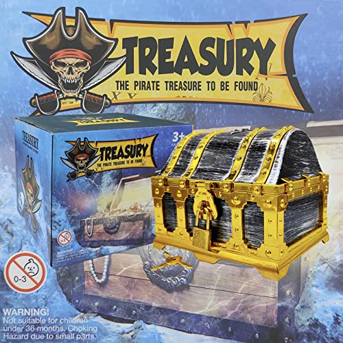 Snapklik.com : Kids Golden Frame Pirate Treasure Chest