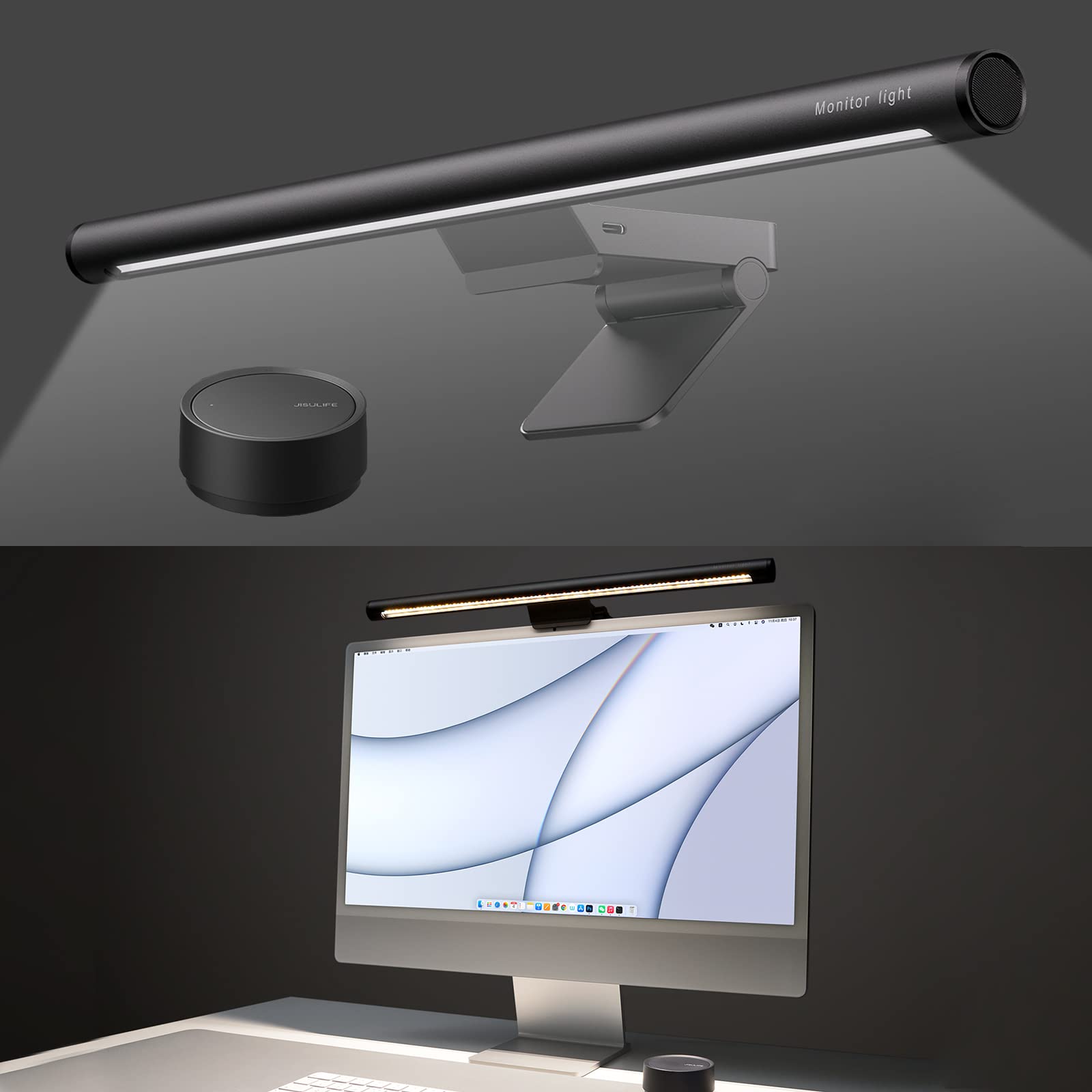 Buy Computer Monitor Light Bar, JISULIFE Monitor Lamp [Wireless ...