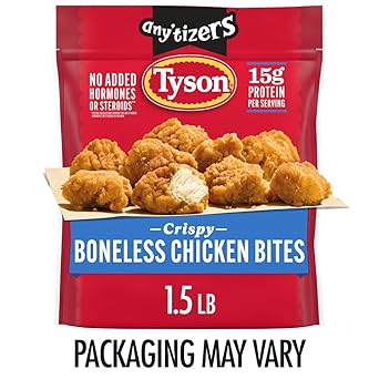 Amazon.com: Tyson Any'tizers Popcorn Chicken, Frozen Appetizers, 24 oz ...