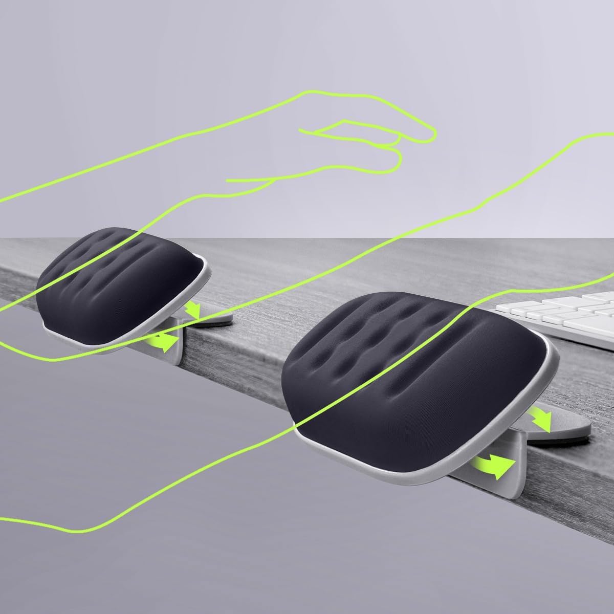 HEWYIOS Ergonomic Keyboard Wrist Rest pad Elbow pad, Mouse Support The ...