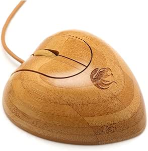 sengu Corazón bambú Corded Mouse, mouse óptico USB para portátil ...