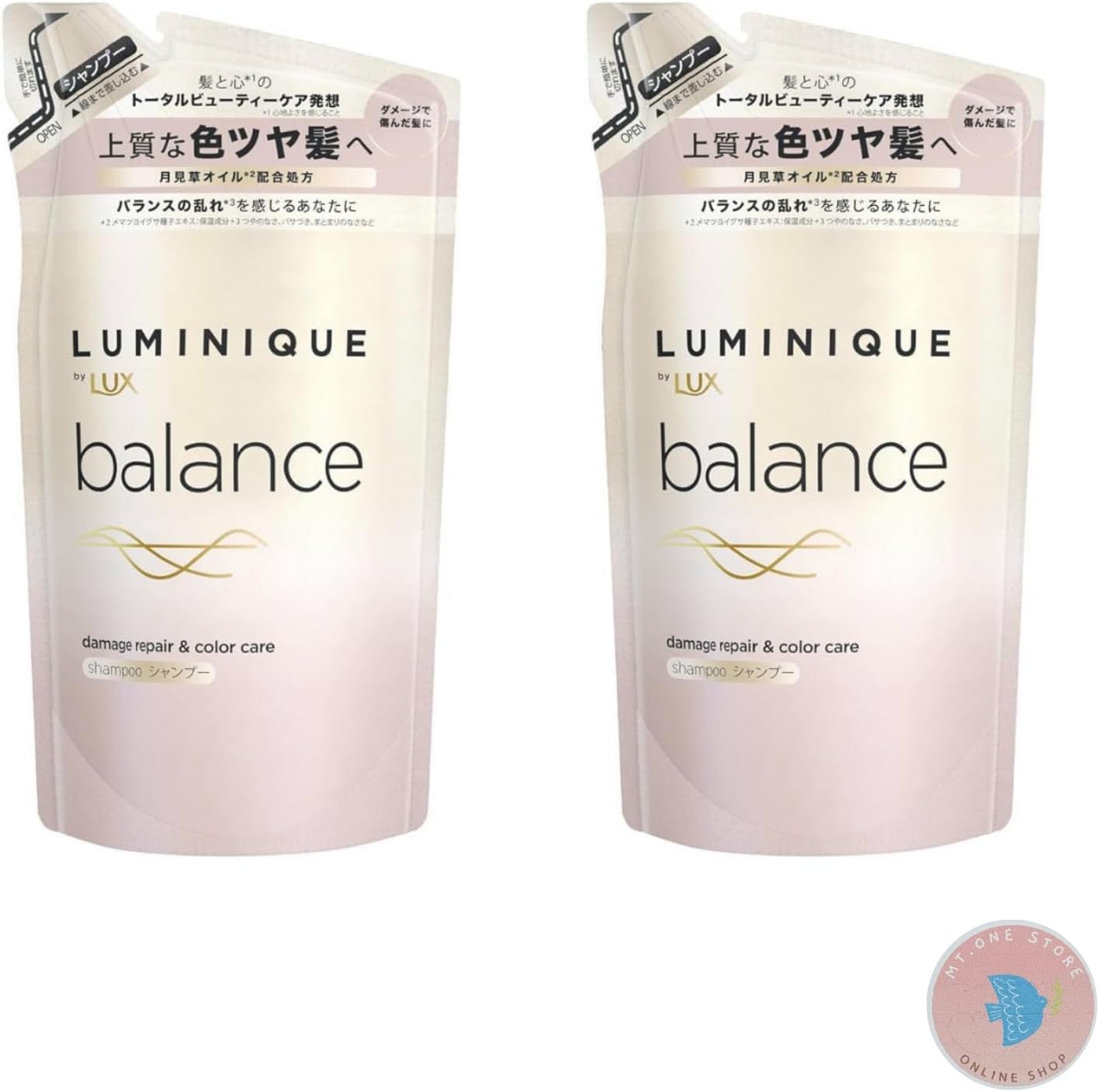 Amazon | LUX(ラックス)ルミニーク バランス ダメージリペア&カラーケア シャンプー 詰め替え用 350g×2袋 | ノーブランド品 | シャンプー 通販