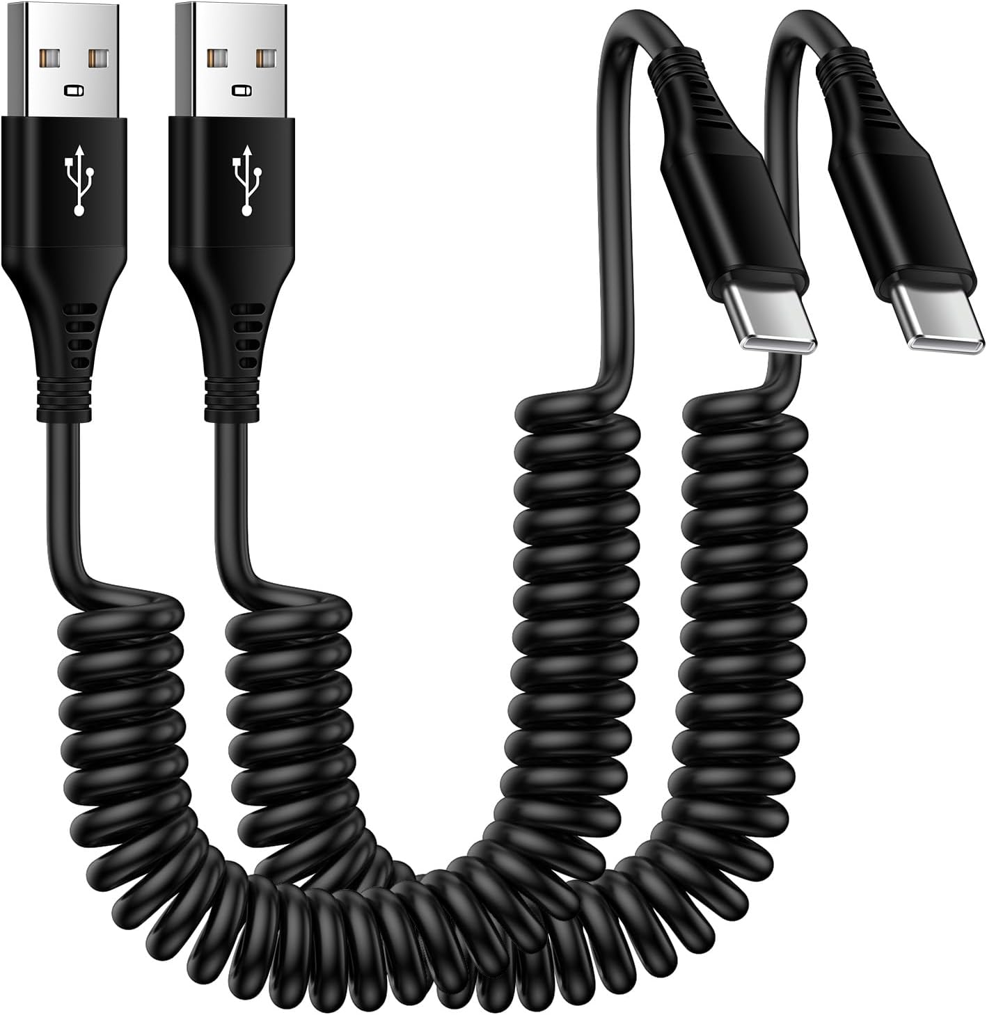 Amazon.com: Cable USB C de carga rápida, paquete de 2 cables de carga ...