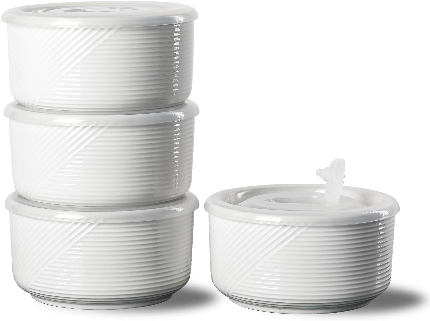 Amazon.com: Signature Housewares 6-piece Stoneware Storage Bowls : Home ...