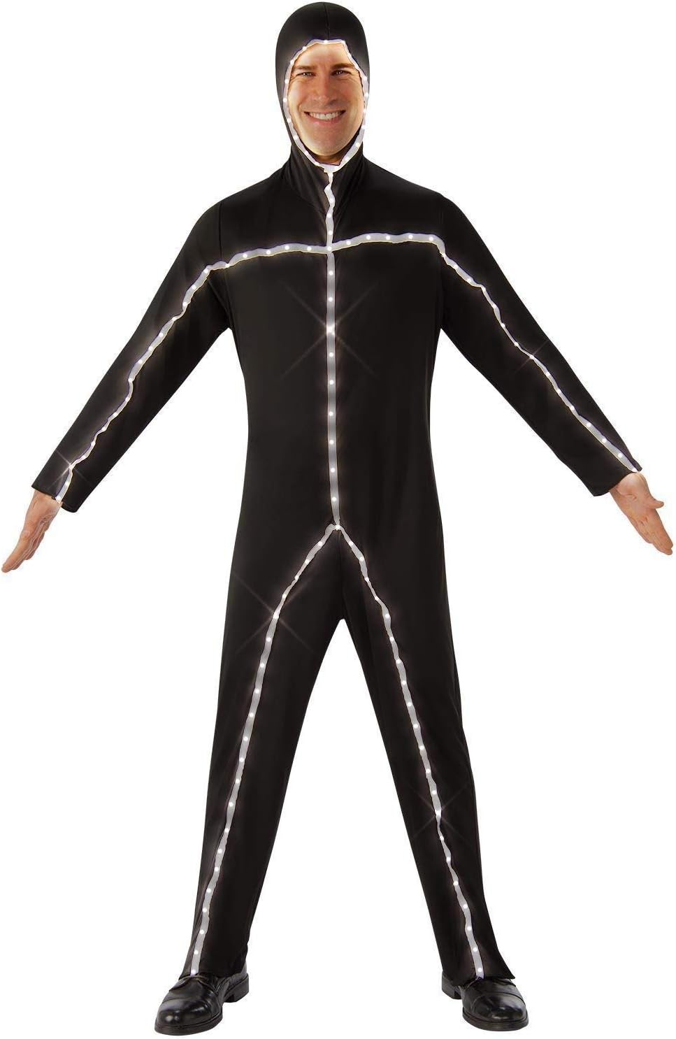 Amazon.com: Rubies Adult Light Up Stick Man Costume, Standard ...