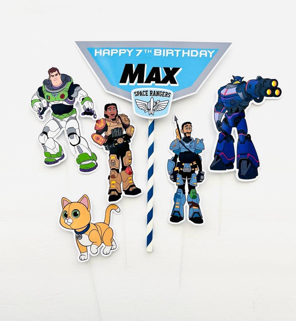 Amazon.com: Personalized Lightyear Buzz Themed Cake Topper : Home & Kitchen