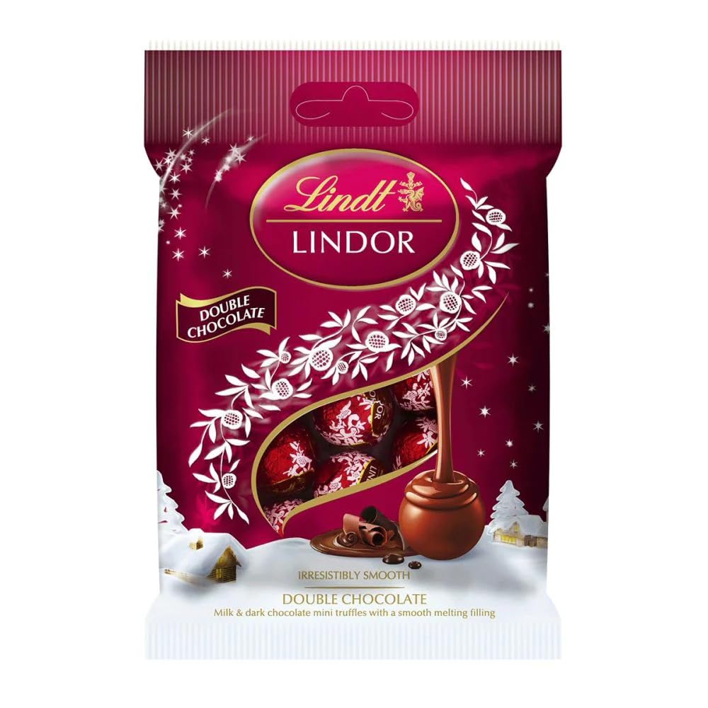 Lindt Lindor Double Chocolate 80g, Pack Of 1, 0.2 Kg : Amazon.co.uk ...