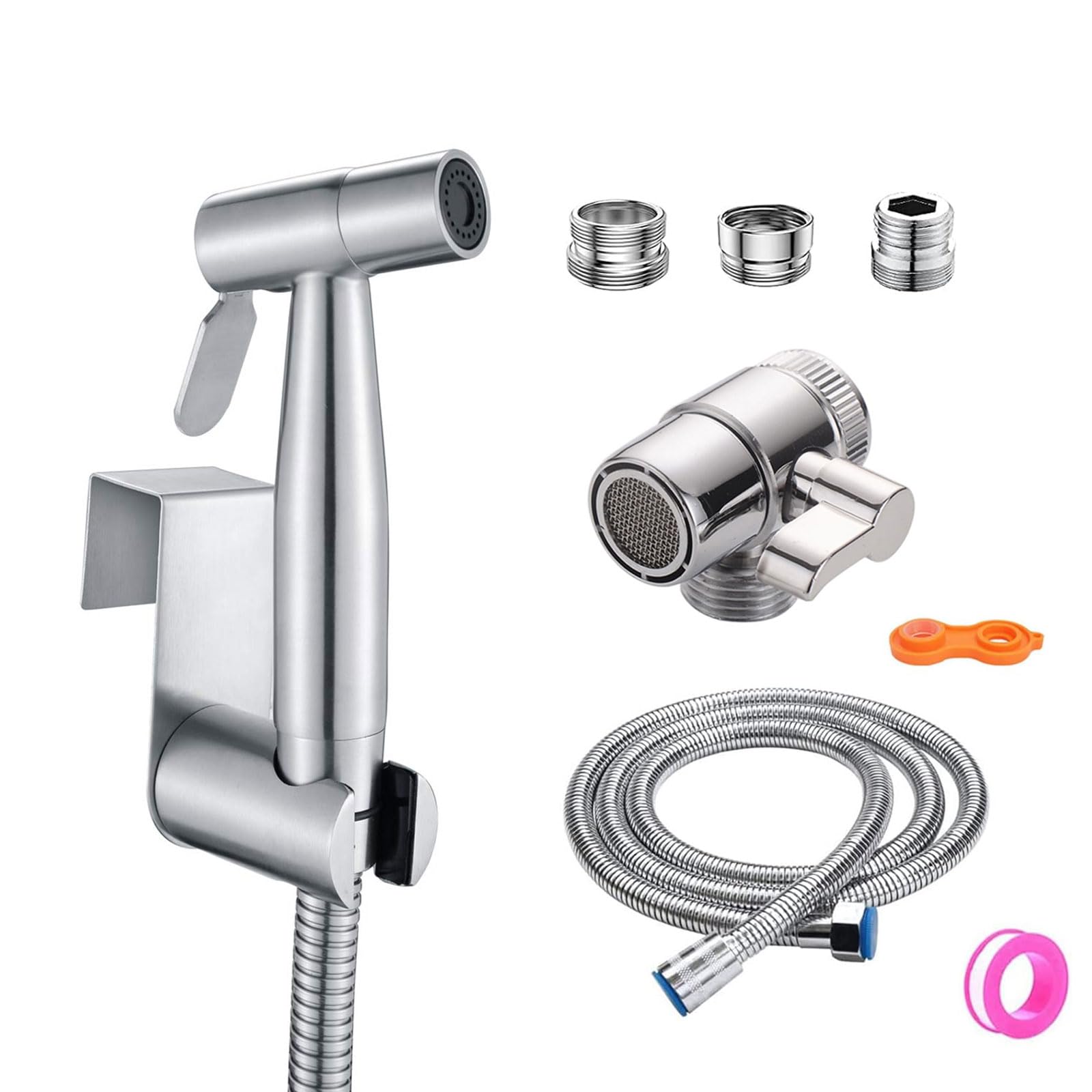 Portable Bidet Sprayer Kit,Stainless Steel Bidet Hand Shower for Bidet ...