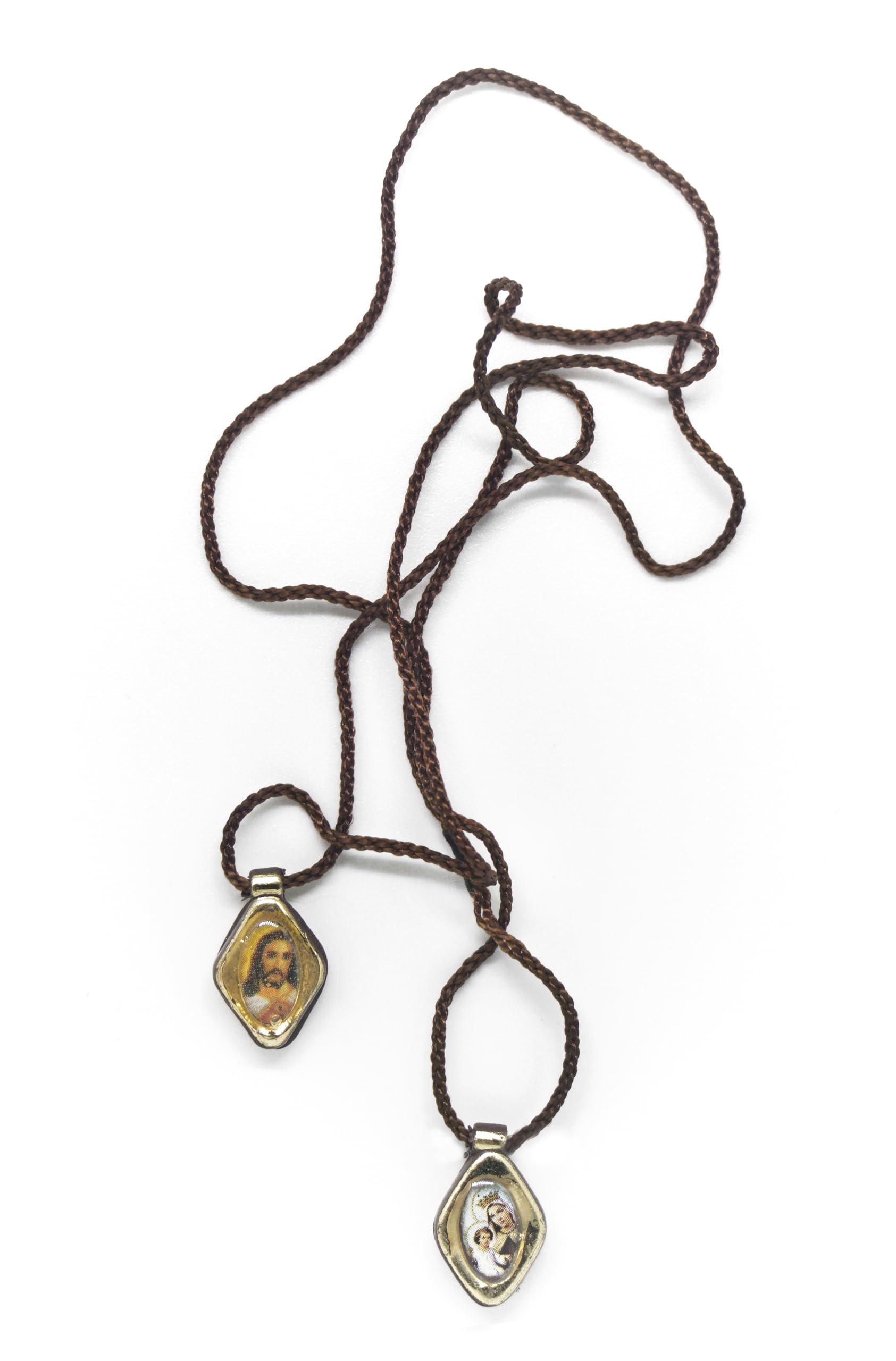 Amazon.com: Catholic Scapular Vintage Acrylic Finish Golden Frame ...