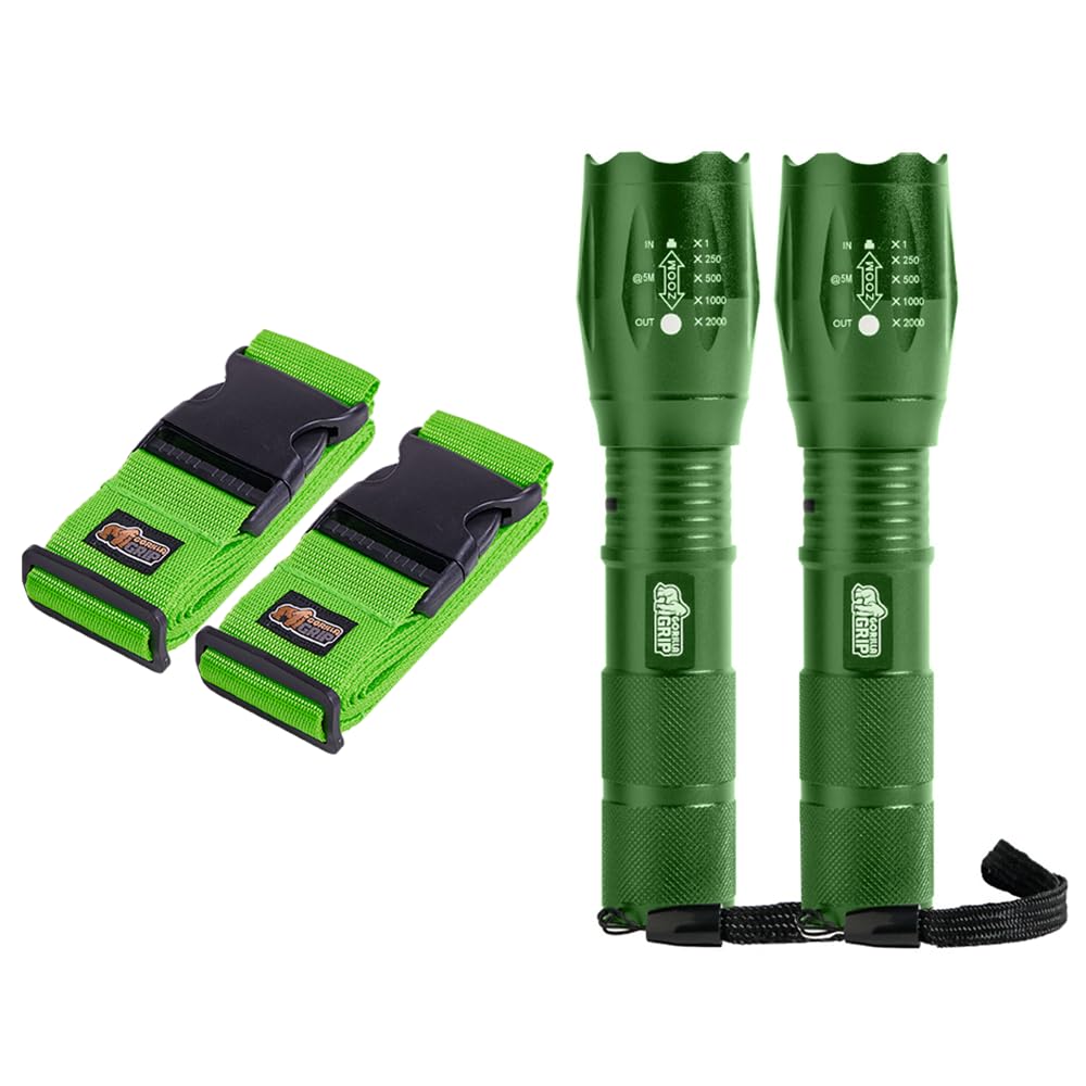 Amazon.com: Gorilla Grip Luggage Straps and Tactical Flashlights ...
