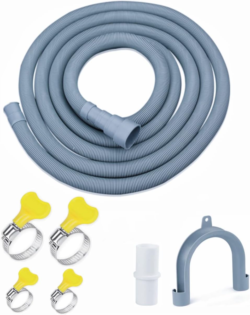 Amazon.com: Elyfree Washer Drain Hose, 8Feet Flexible Washing Machine ...