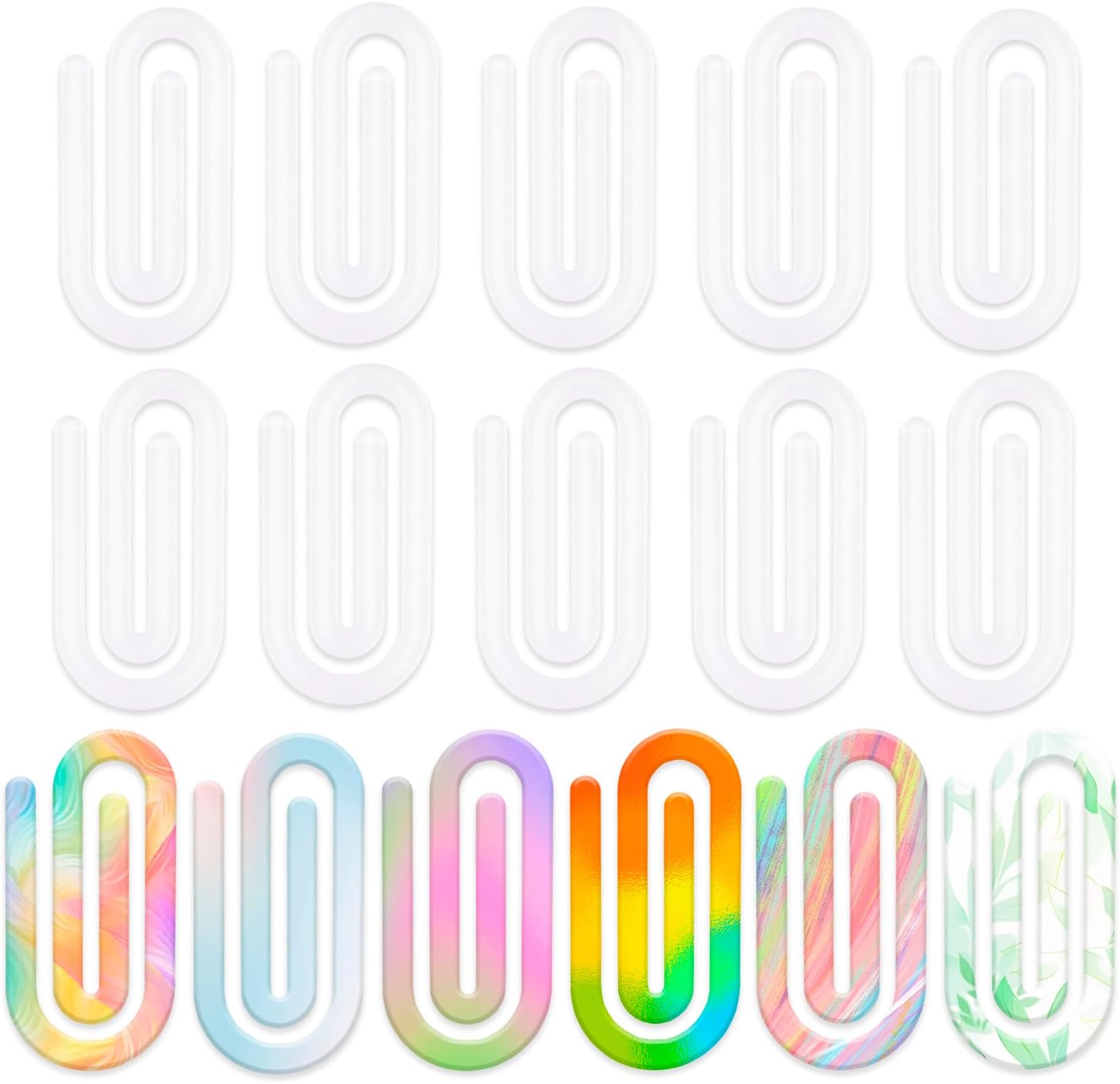 Amazon.com : 10 Pack Sublimation Blanks Acrylic Paper Clips, 4" x 2 ...