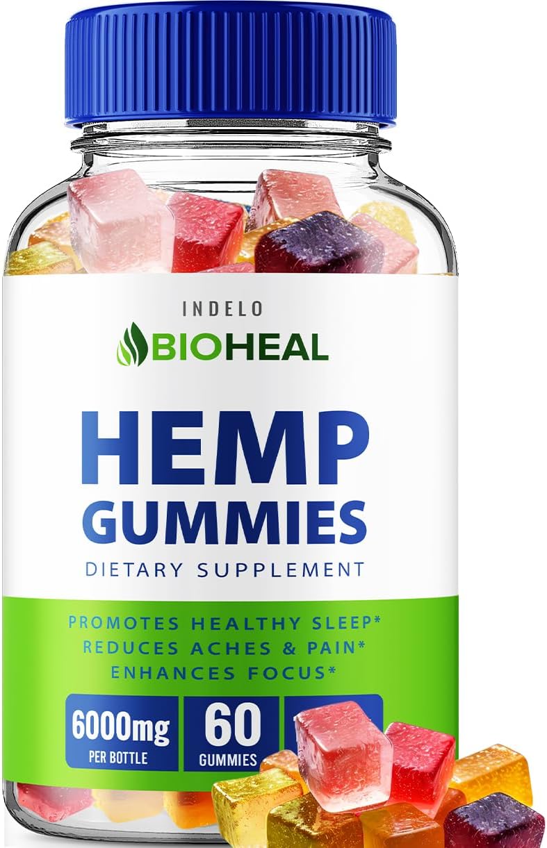 Amazon.com: Indelo BioHeal Hemp Gummies - with Hemp Seed Extract Bio ...