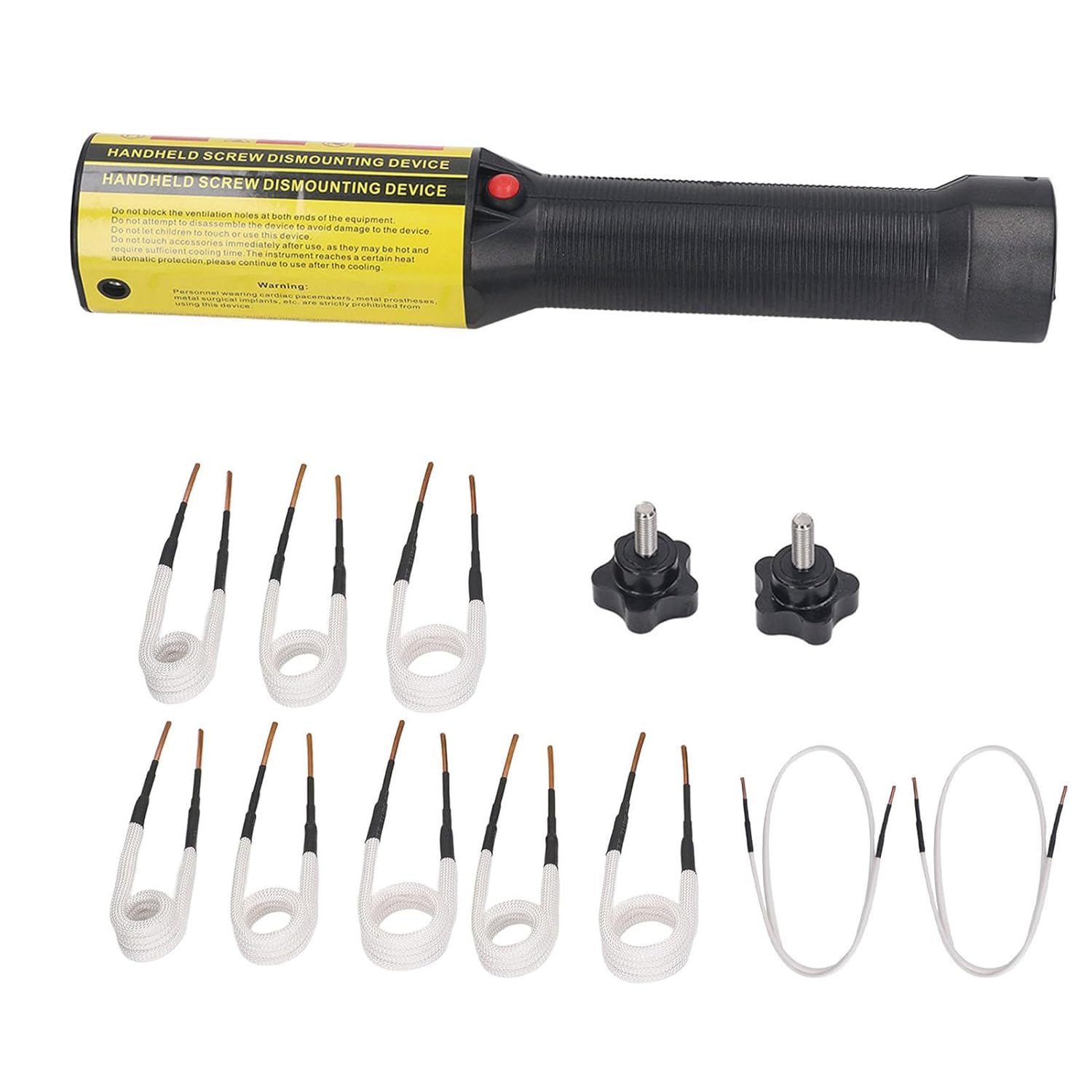 Magnetic Induction Heater Kit, LED Light Flameless Heat 1200W Hand ...