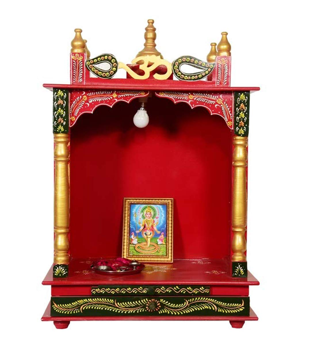 Buy MAHADEV Religious Pooja Temple/God cabinet/Beautiful temple/pooja ...