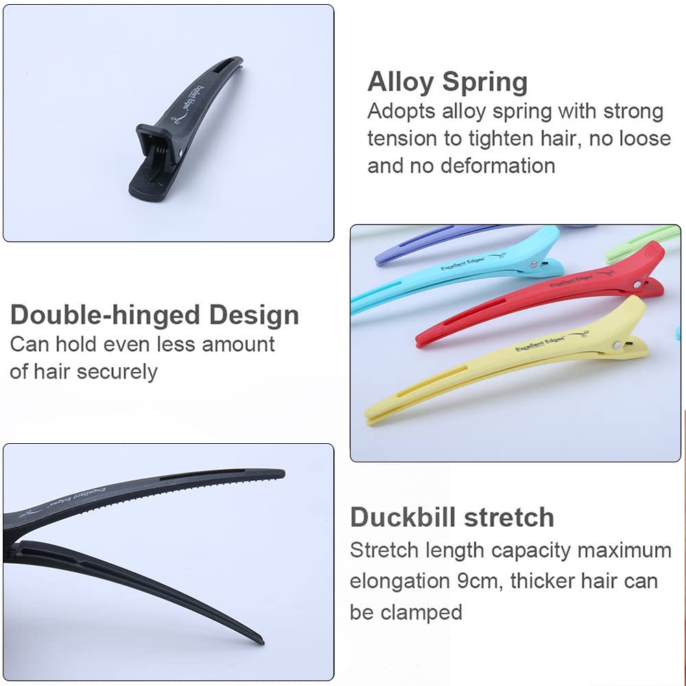 12 Pack Hair Clips for Styling and Sectioning, Professional Salon Hair ...