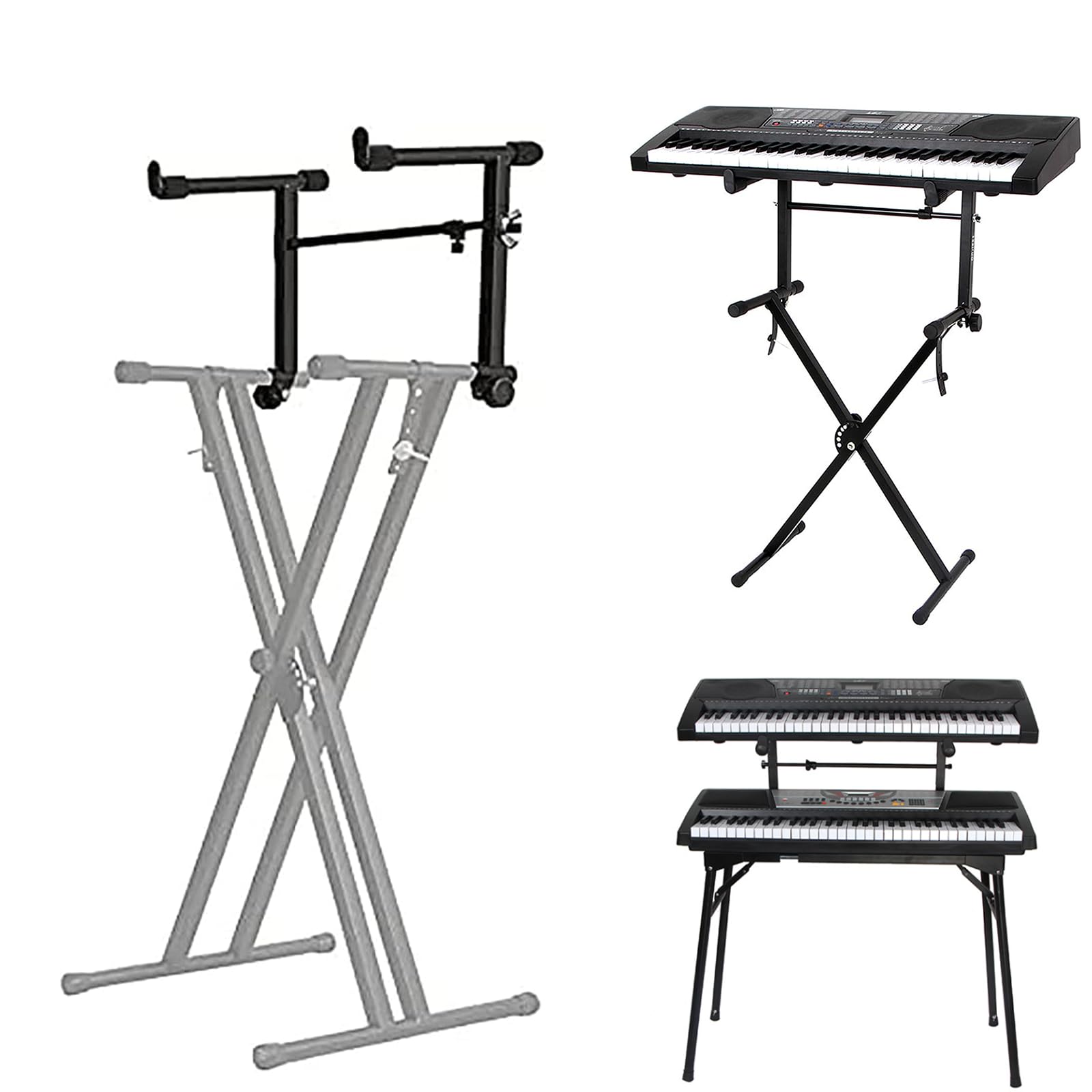 Vaguelly 1 Set of 2 Tier Keyboard Stand Second Tier Keyboard Stand ...