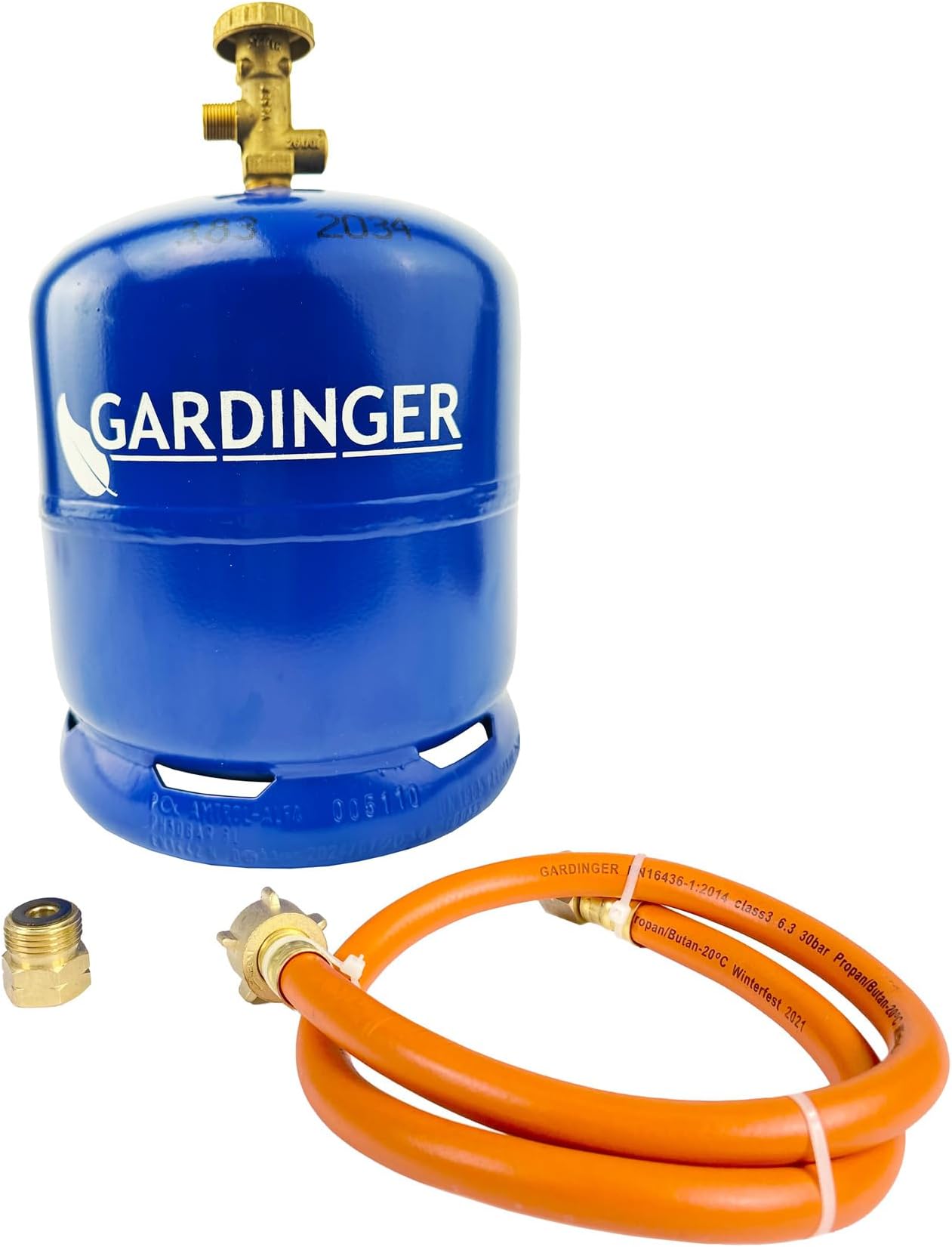 GARDINGER leere befüllbare 2,5 kg Propangasflasche mit ...