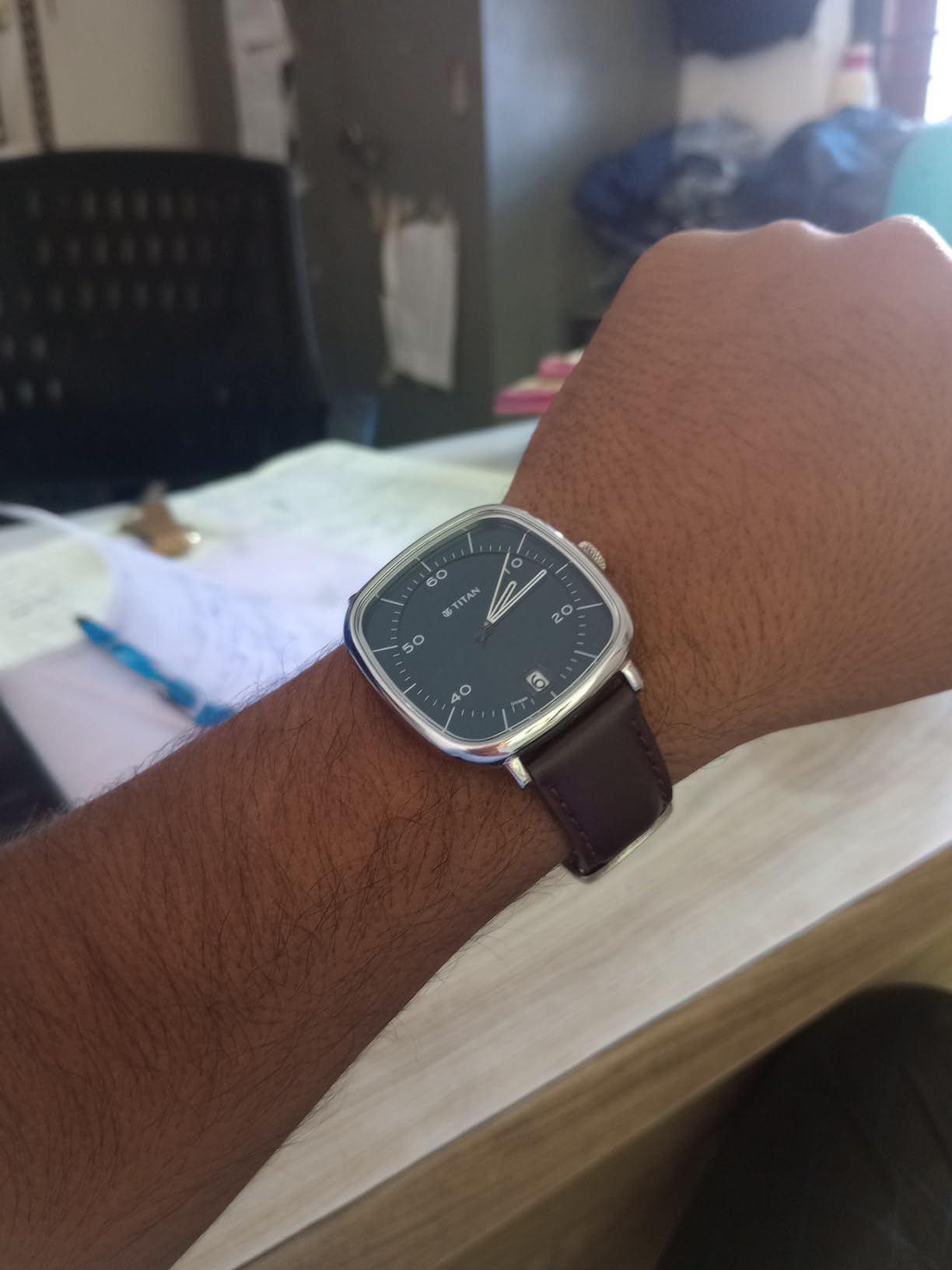 Titan Anthracite Dial Analog Watch for Men -1885SL03 : Amazon.in: Fashion