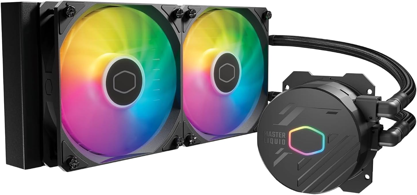 Cooler Master MasterLiquid 240L Core ARGB CPU Liquid Cooler - Dual ...