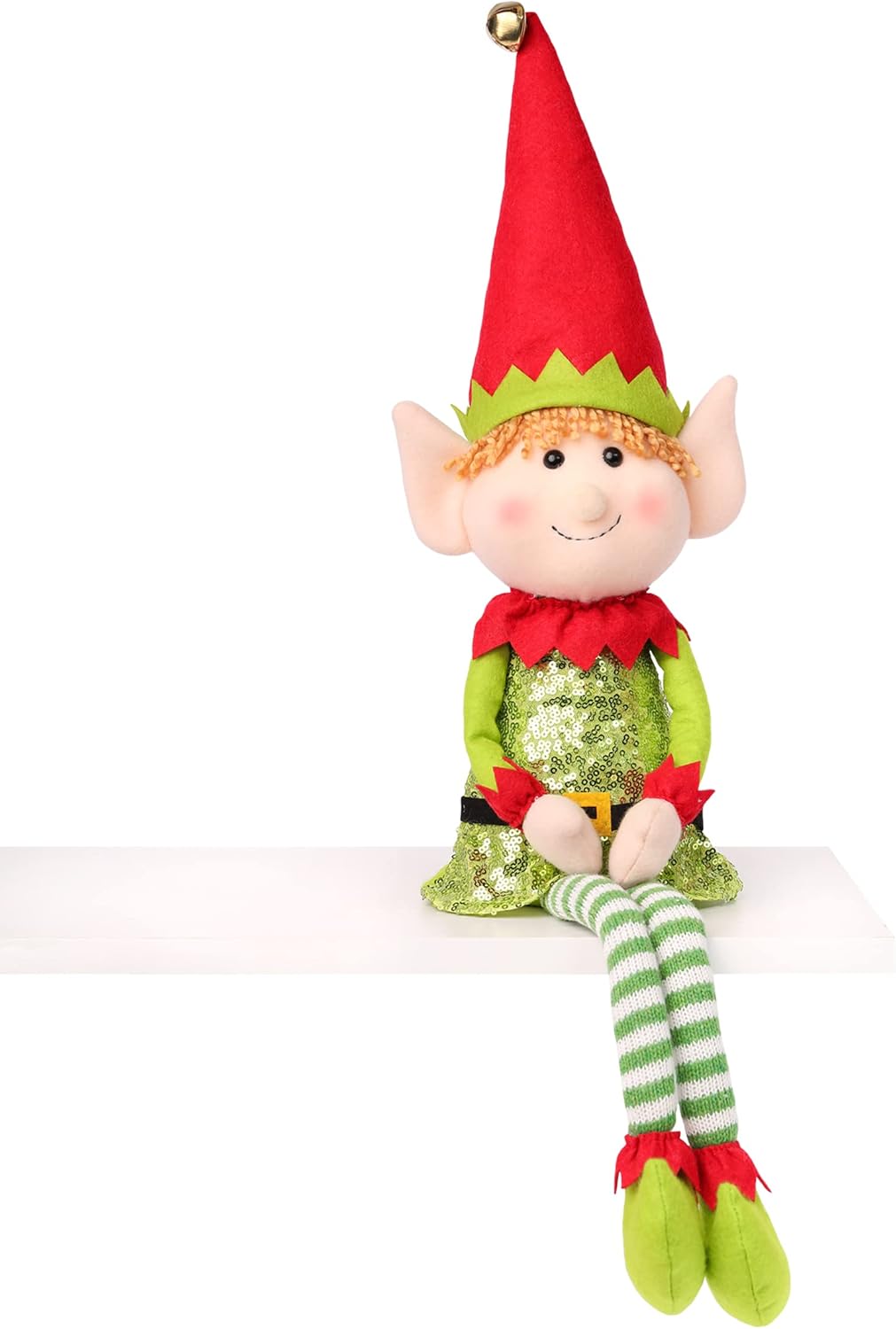 Large Sitting Christmas Elf for Kids in a Beautiful Gift Box - Cute ...