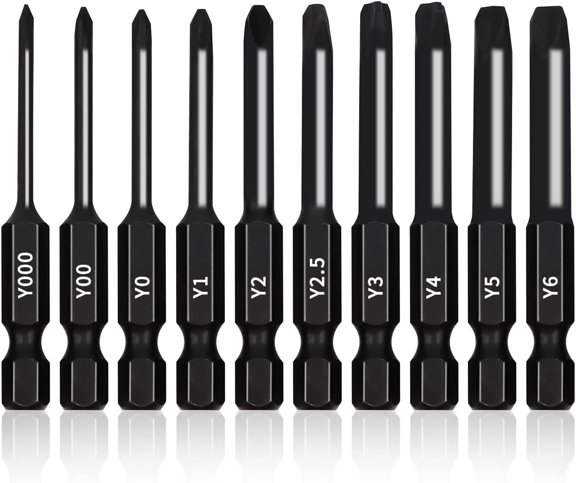 Wolfride 5pcs 1/4 Inch Hex Shank Triangle Head Screwdriver Bit Set ...