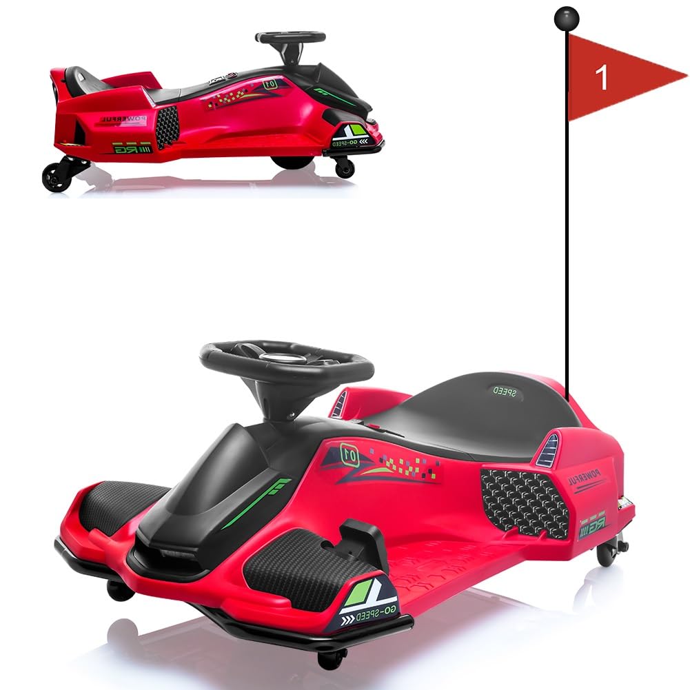 Amazon.com: Drift Kart,24V Electric Go Kart for Kids 8+,7Ah Battery ...