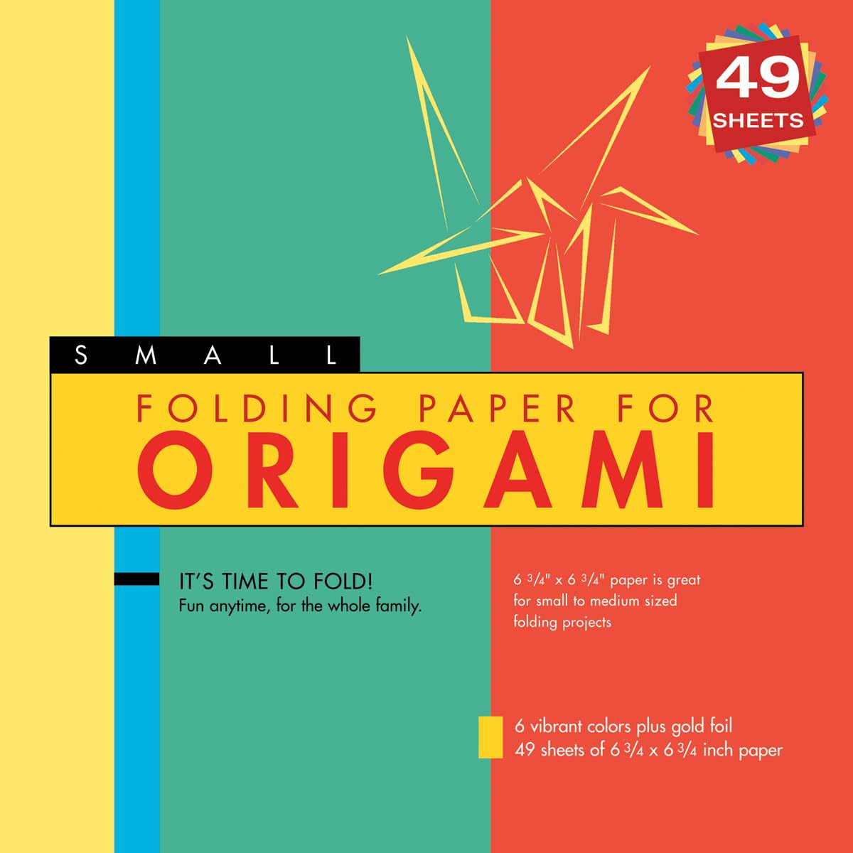 Amazon.com: Folding Paper for Origami - Small 6 3/4" - 49 Sheets ...
