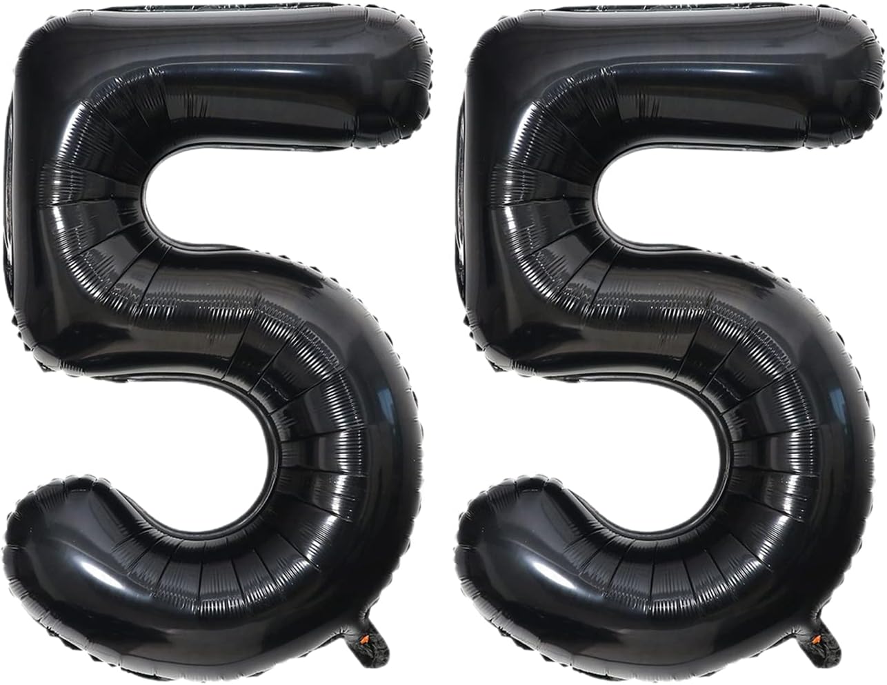 QWEQWE Black Number 55 Balloons 40″ Foil Number Balloon 55th Birthday ...