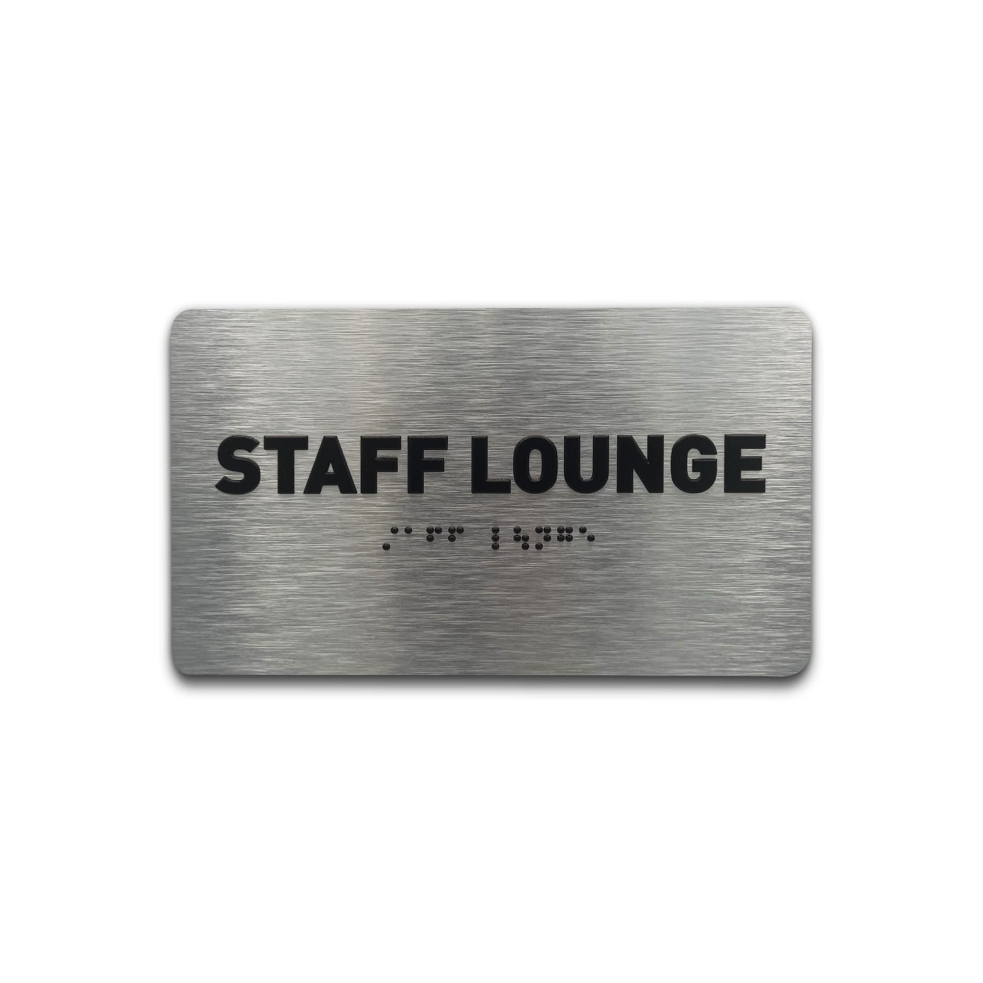 Amazon.com : Staff Lounge Sign - ADA Compliant Utility Sign, Raised ...